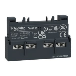 SCHNEIDER GVAE11-TeSys GV2 & GV3 - auxiliary contact - 1 NO + 1 NC ...